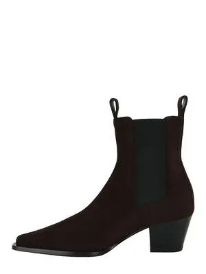 TOTEME Suede City Boots Bark