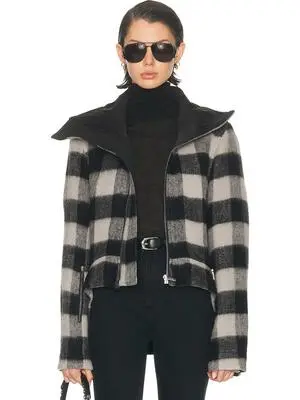 Rick Owens Rick Owens Exploder Jacket Black Plaid