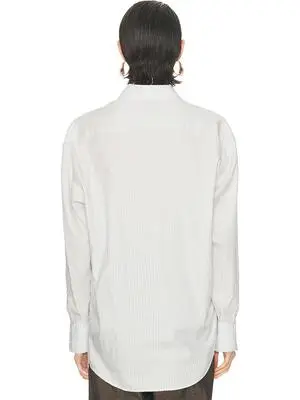 Saint Laurent Button Up Top - Blanc Gris