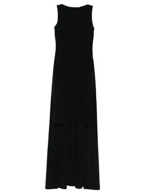 Balenciaga Sleeveless Pleated Dress - Black