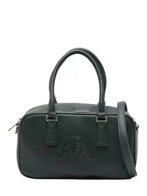 Armani Exchange Logo-embossed Tote - Green