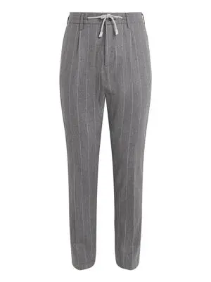 Eleventy Pinstripe Tailored Trousers - Grey