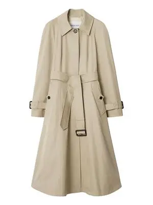 Burberry Ellingham Gabardine Car Coat - Beige