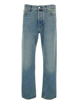 Jacob Cohen Light Wash Five-pocket Jeans With Logo Patch - Blue