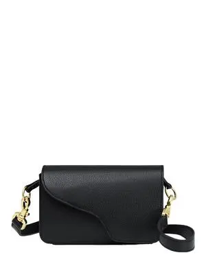 ATP ATELIER Corsina Grained Leather Shoulder Bag - Black