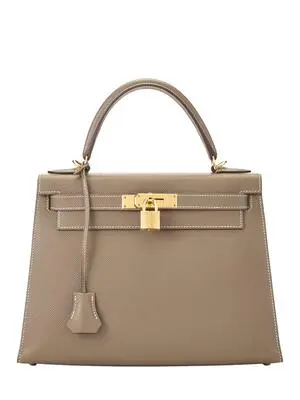 HERMÈS Hermès Etoupe Epsom Kelly Sellier 28