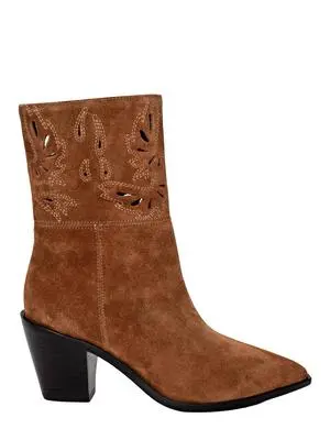 L'Agence Anne Western Bootie - Buckskin Suede