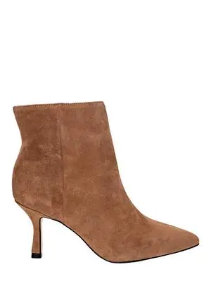 L'Agence Sylvie Suede Bootie - Sand Suede
