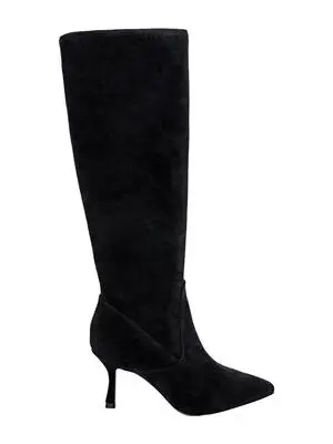 L'Agence Marya Knee-high Boot - Black Suede