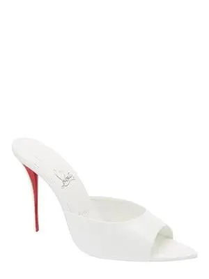 CHRISTIAN LOUBOUTIN Miss Z Pointed Toe Sandal - Bianco/bianco