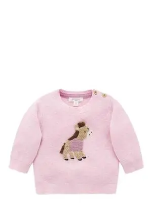PUREBABY On The Farm Sweater - Primrose Melange