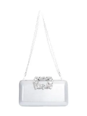 LAUREN LORRAINE Rectangular Evening Bag - Silver