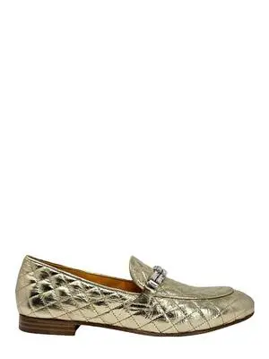 MADISON MAISON Flat Quilted Loafer - Gold