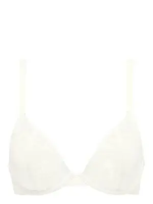 CUUP The Plunge Botanical Lace Bra - Salt