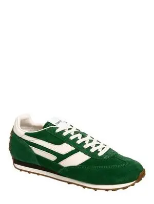 TOM FORD Mick Mixed Media Sneakers - Emerald/amber