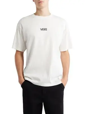 VANS Logo Cotton Graphic T-shirt - Egret