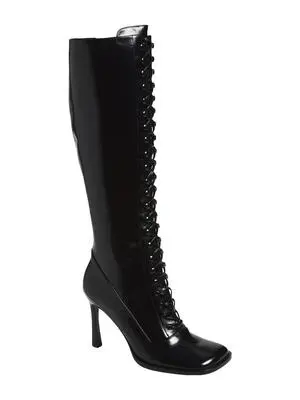 JEFFREY CAMPBELL Fanning Knee High Stiletto Boots