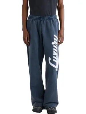 Balenciaga Baggy Sweatpants - 8593 Washed Navy/white
