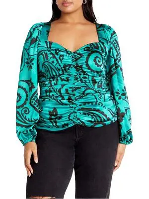 CITY CHIC Loretta Ruched Top