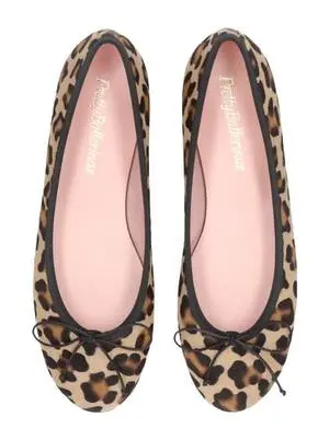 Pretty Ballerinas Printed Ballet Flats - Black