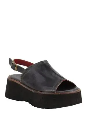 Bed Stu Platform Sandal - Black Rustic