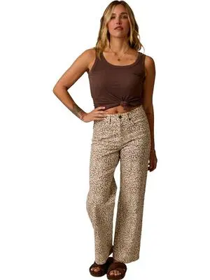 Carve Designs Audrey Wide Leg - Leopard