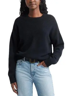 Treasure & Bond Pointelle Wool And Cashmere Sweater - Black