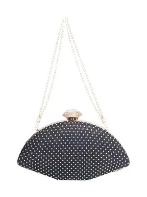 LAUREN LORRAINE Liz Fan-shaped Clutch - Black