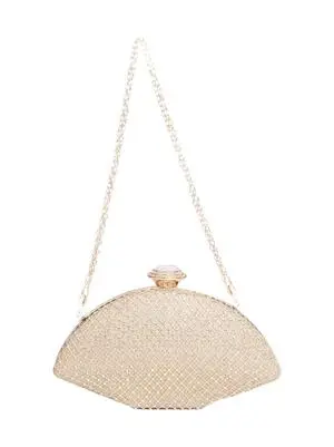 LAUREN LORRAINE Lauren Lorraine Liz Fan-Shaped Clutch Gold