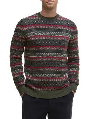 Barbour Easdale Fair Isle Crewneck Sweater - Duffle Bag