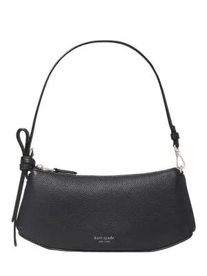 Kate Spade New York Loop Pebble Leather Shoulder Bag - Black