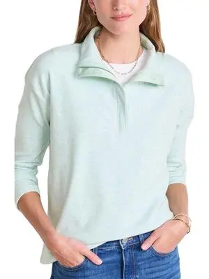 Vineyard Vines Calmwater Quarter Zip Pullover Aqua Haze