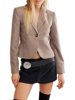 Free People Herringbone Blazer - Satchel