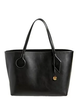 LIFFNER Large Sprout Leather Tote - Black