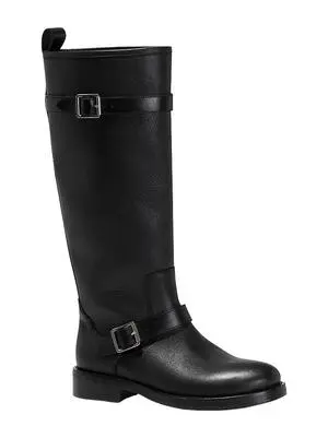 Simkhai Noah Leather Tall Boots - Black