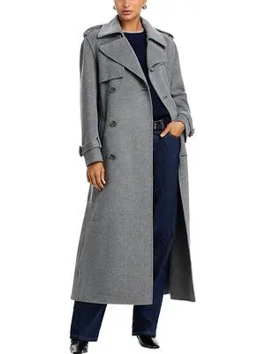 SIMKHAI Rumi Double Breasted Long Coat