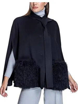 MAXIMILIAN Wool Blend Cape