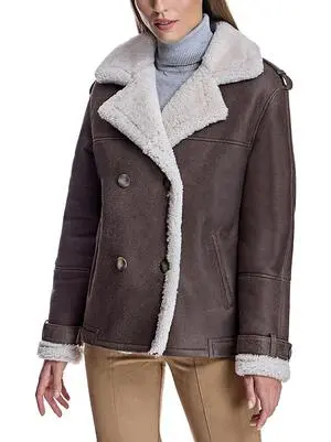 MAXIMILIAN Shearling Jacket - Brown