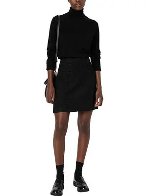 GERARD DAREL Tweed Mini Skirt