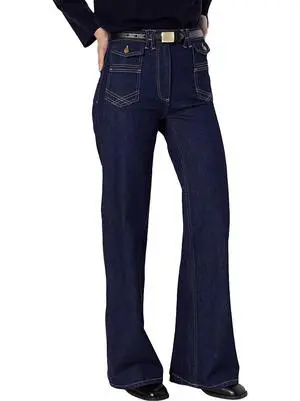 Gerard Darel Anna High-rise Flare Jeans - Universe
