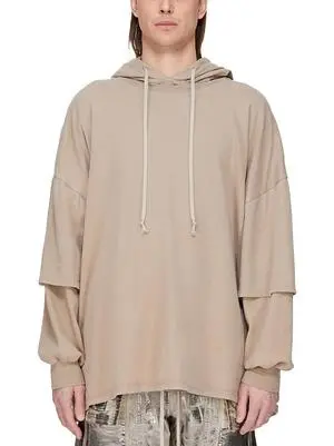 Rick Owens Tommy Hustler Hoodie - Dirty Pearl