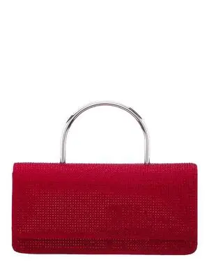 Nina Luca Top Handle Clutch Cherry Red