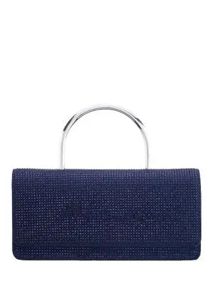 Nina Luca Top Handle Clutch Navy