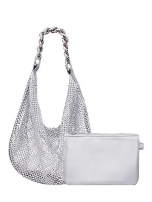 Nina Racquel Shoulder Bag - Silver