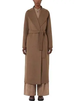 Max Mara Poldo Wool Coat - Brown