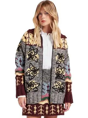 LA DOUBLEJ Embroidered Chunky Cardigan