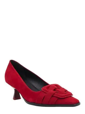 Aquatalia Aloha Pumps Cherry Suede