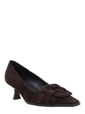 Aquatalia Aloha Pumps Espresso Suede