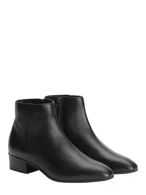 Aquatalia Fuoco Booties - Black Leather