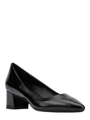 Aquatalia Pasha Leather Pumps - Black Leather
